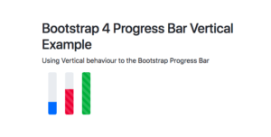 How to Use Bootstrap 4 Progress Bar? | Tutorialmines
