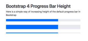 How to Use Bootstrap 4 Progress Bar? | Tutorialmines